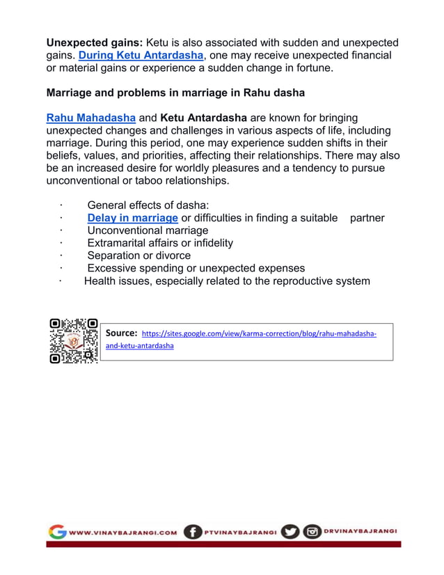 Can one get married in Rahu Mahadasha and Ketu Antardasha? | PDF