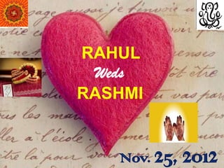 Rahul Wedding Invitation | PPTX