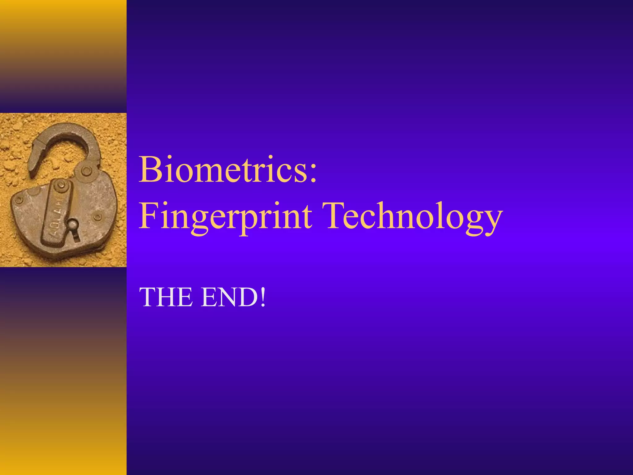 biometric technology | PPT