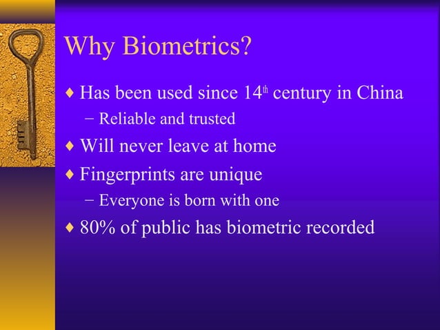 biometric technology | PPT | Technology Industry | Industries