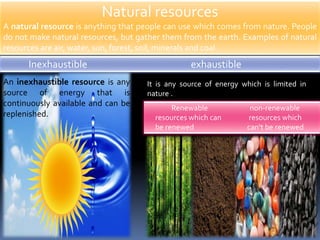 management of natural resources | PPTX