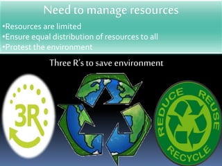 management of natural resources | PPTX