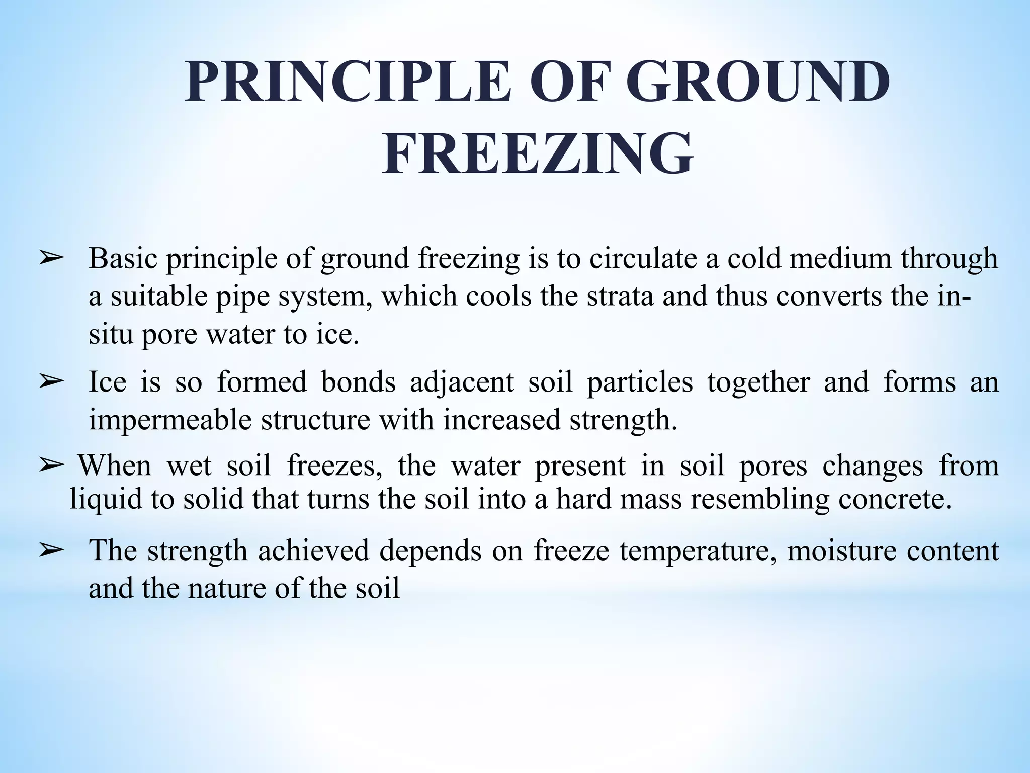 Ground freezing given by Rahul | PPTX