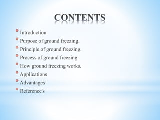 Ground freezing given by Rahul | PPTX