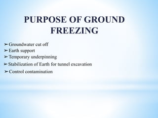 Ground freezing given by Rahul | PPTX