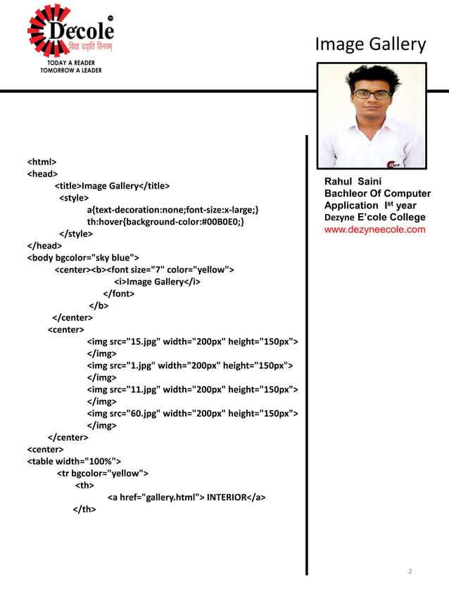 Bca 1st year HTML Pdf | PDF | Computer Software and Applications | Computing