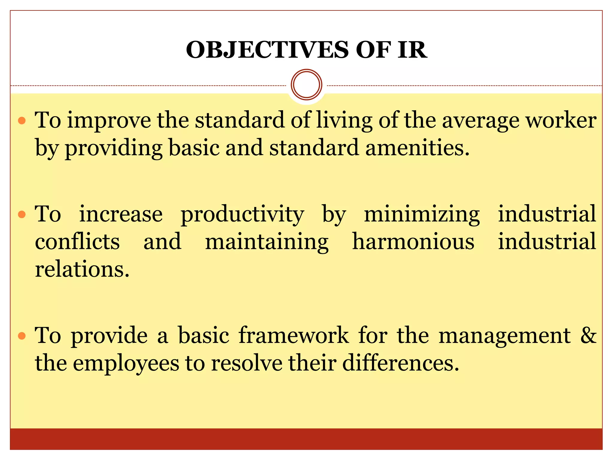 INDUSTRIAL RELATION | PPTX