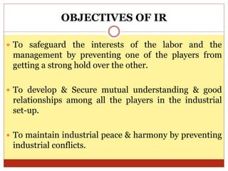 INDUSTRIAL RELATION | PPTX