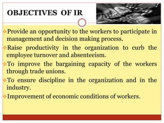 INDUSTRIAL RELATION | PPTX