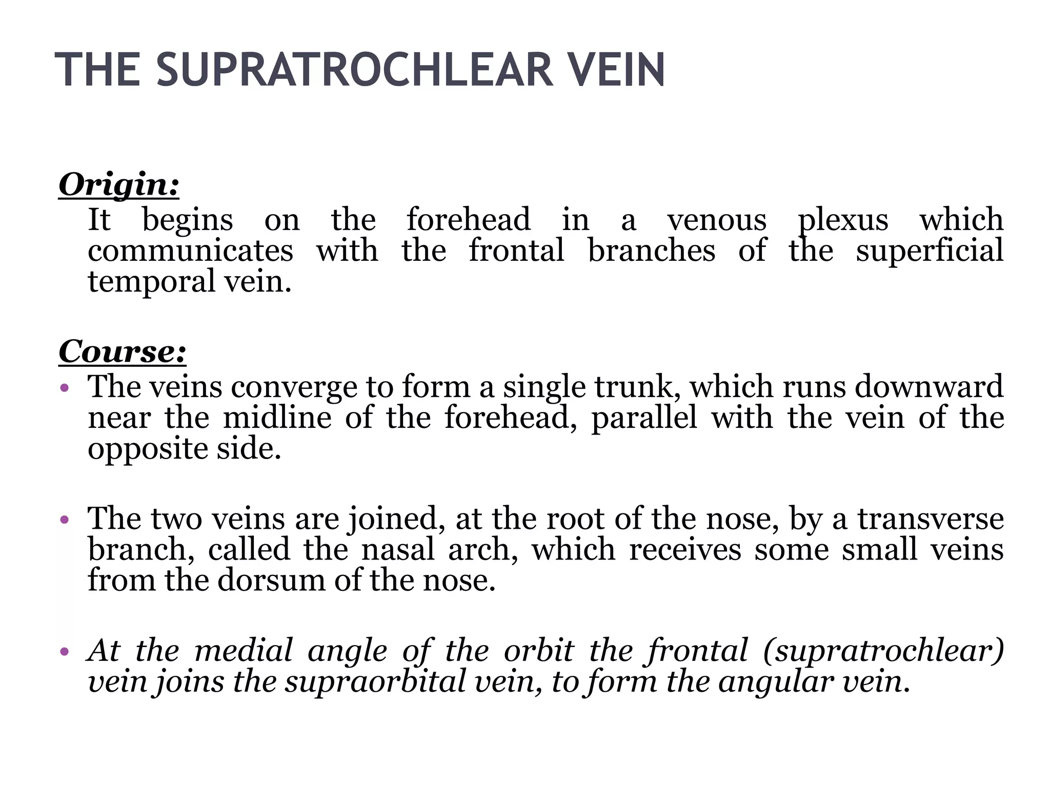 Surgical anatomy of Veins of Head and Neck | PPTX