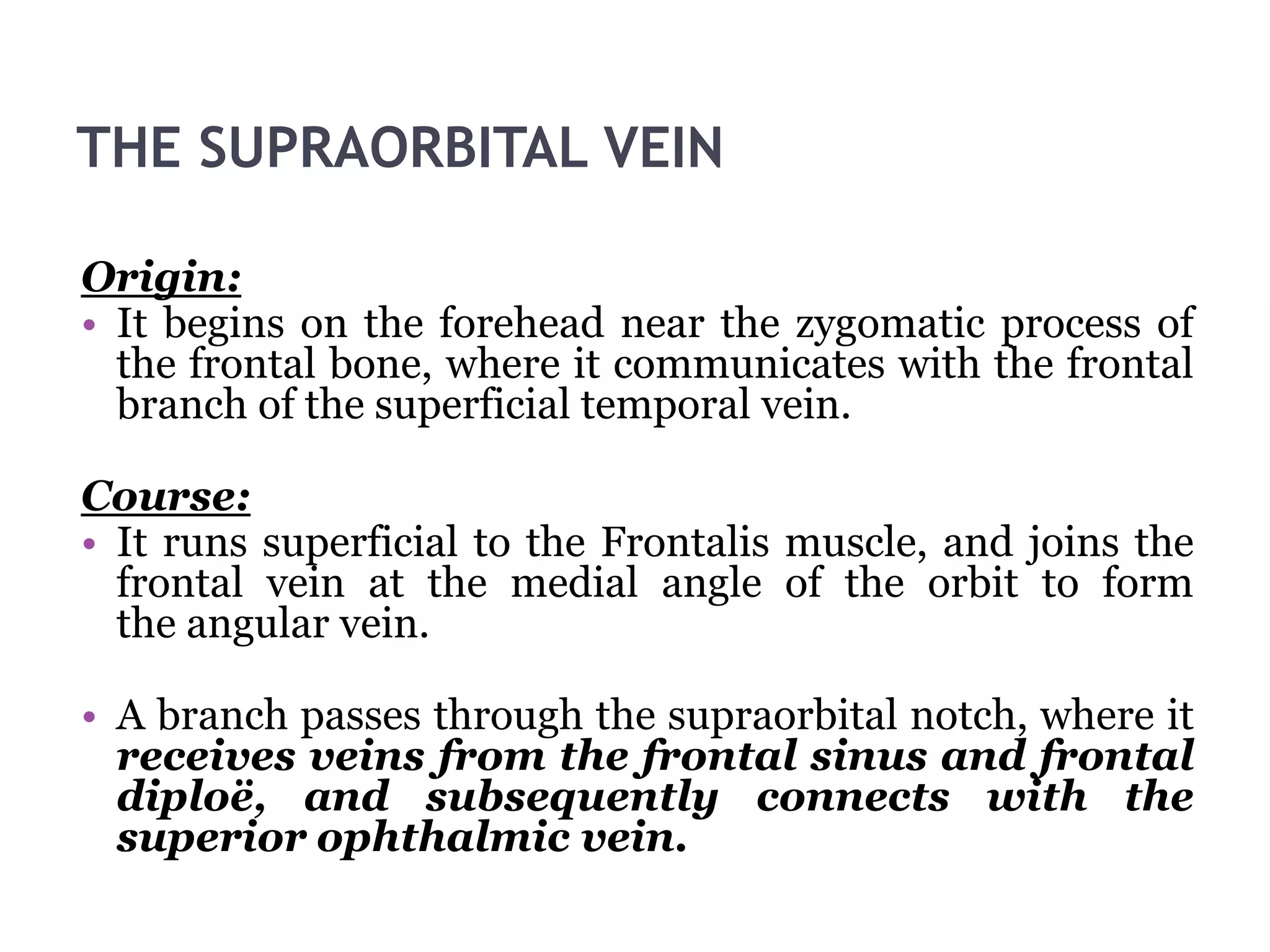 Surgical anatomy of Veins of Head and Neck | PPTX