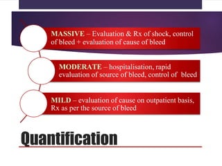 Bleeding per rectum lecture by Dr Rahul KMK | PPTX