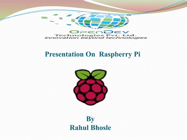 Presentation on Raspberry pi | PPTX