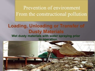 Air pollution due to construction | PPTX