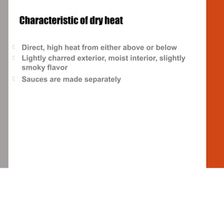 Types of cooking methods (Dry Heat) | PDF
