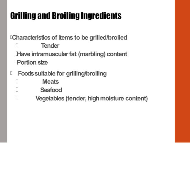 Types of cooking methods (Dry Heat) | PDF
