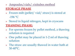 cryopreservation of fish gametes NBFGR gene bank | PPTX