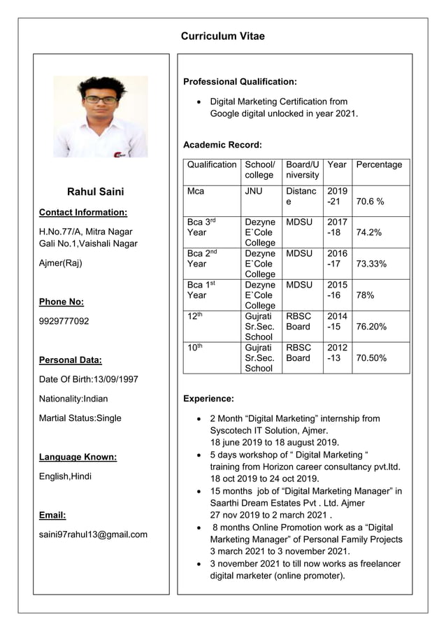 Rahul saini cv.docx