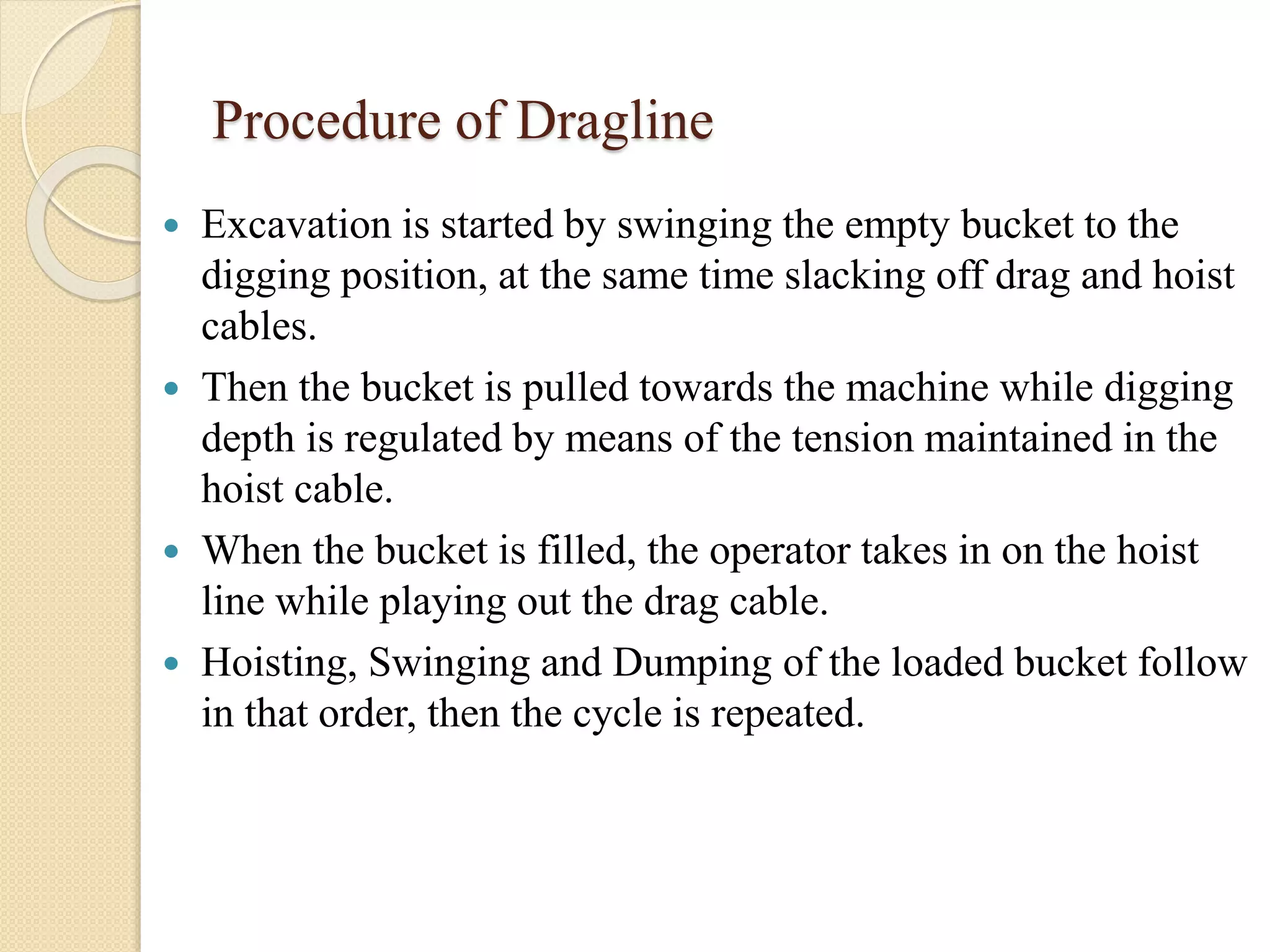 DRAG-LINE CONSTRUCTION EQUIPMENT | PPTX