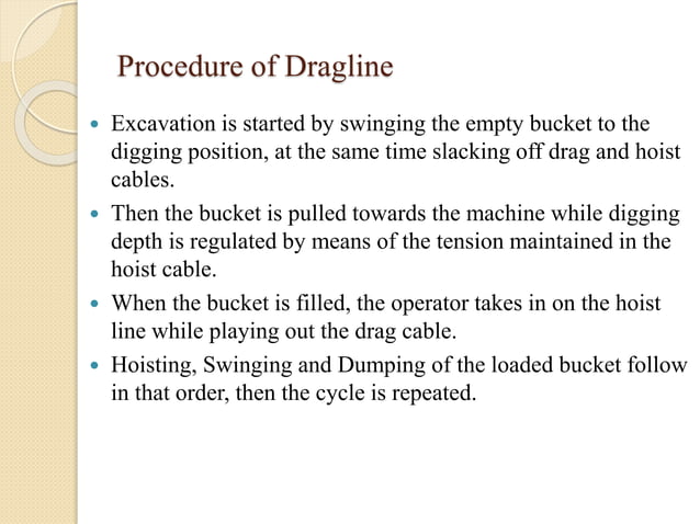 DRAG-LINE CONSTRUCTION EQUIPMENT | PPTX