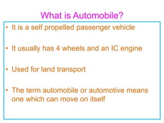 A seminar on automobiles with special reference to mechanical breaking ...
