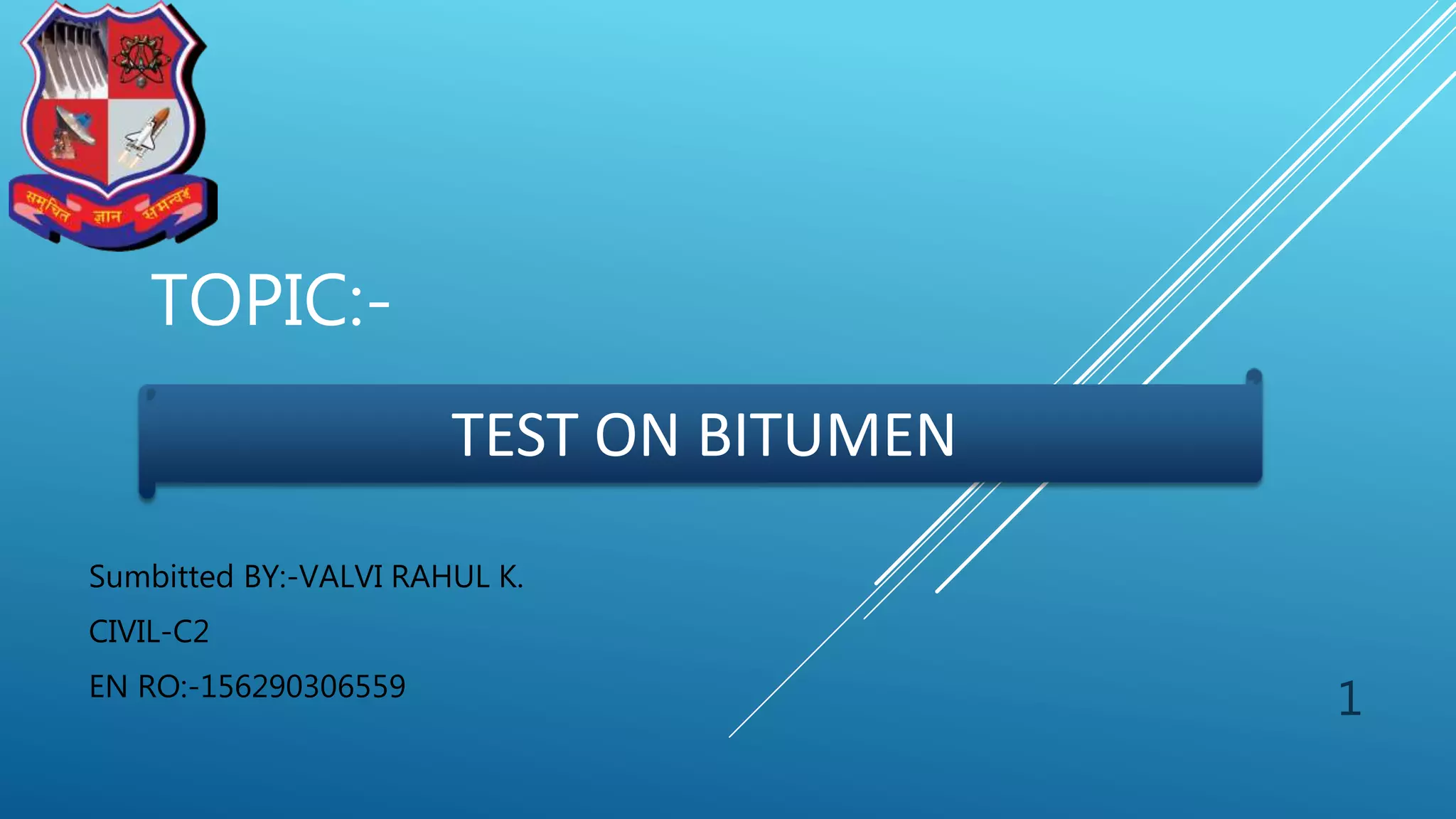 Test On Bitumen | PPTX
