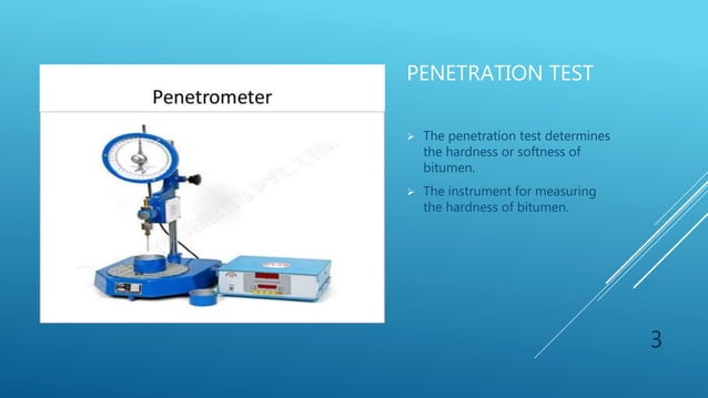 Test On Bitumen | PPTX | Chemistry | Science