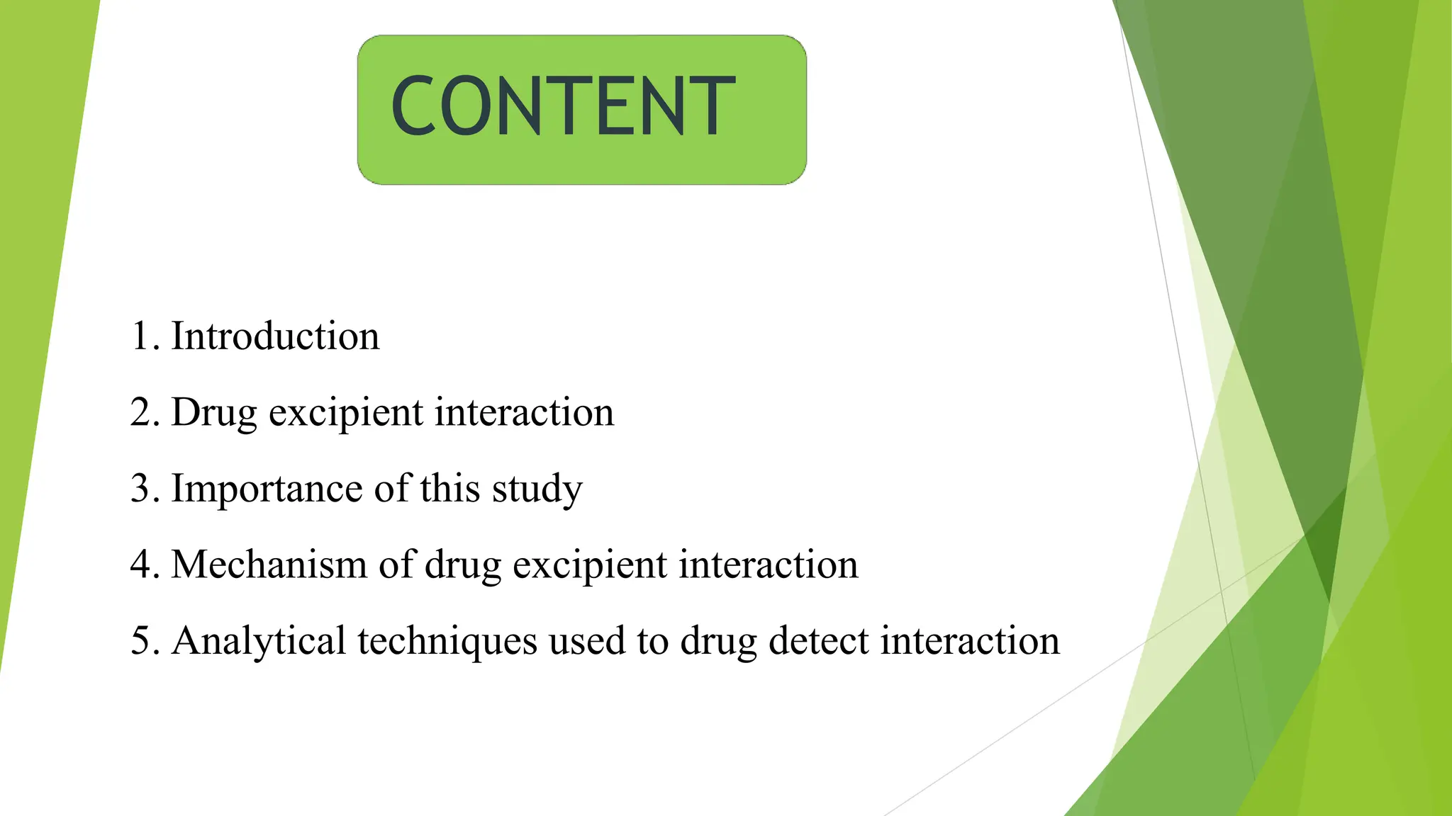 Drug excipients excipients interaction ppt | PPT