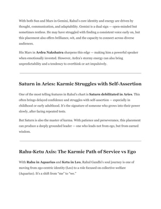 Rahul Gandhi’s Vedic Chart_ A Cosmic Glimpse into a Leader’s Inner ...