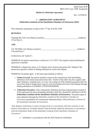 Rahul gaur, adr | PDF