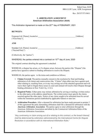 Rahul gaur, adr | PDF