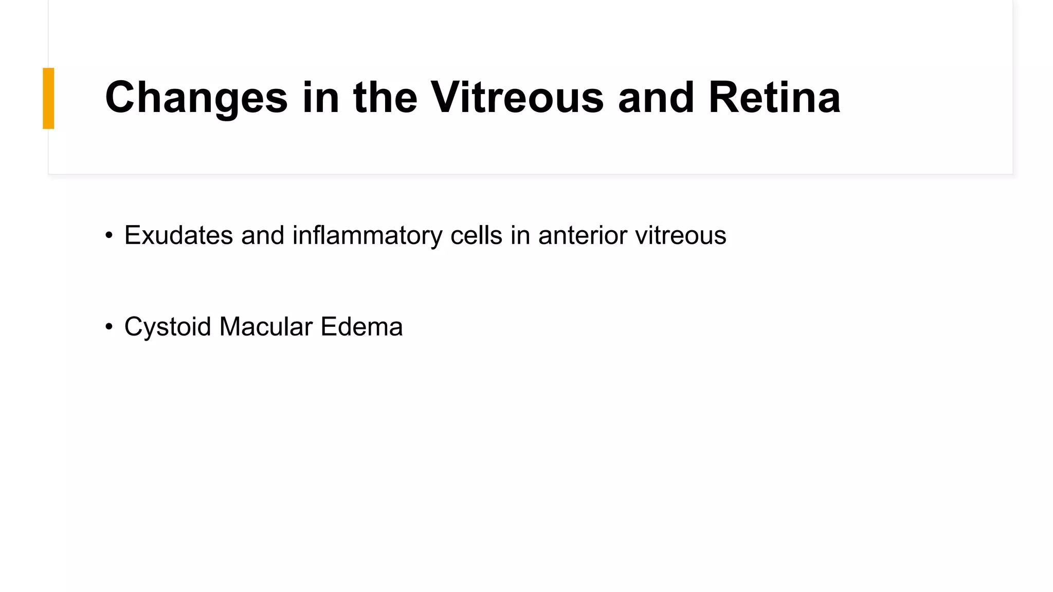 Uveitis Clinical features | PPTX