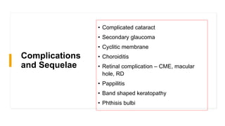 Uveitis Clinical features | PPTX