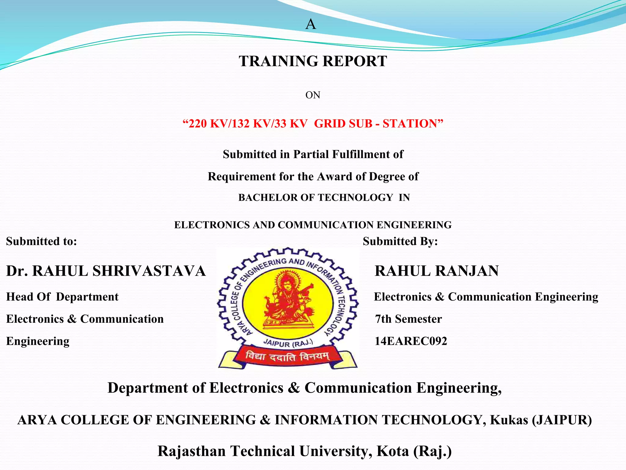 220 Kv / 132 Kv GSS PPT | PDF