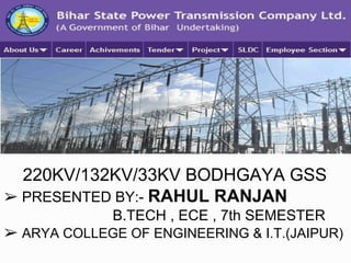 220 Kv / 132 Kv GSS PPT | PDF