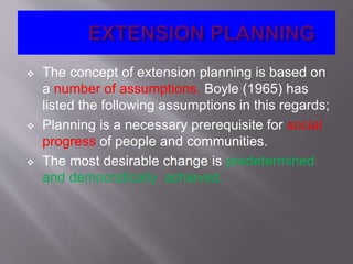 extension program planning ,meaning ,concept | PPTX