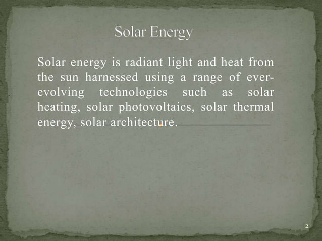 Potential of Solar energy in India | PPTX | Power and Energy Industry ...