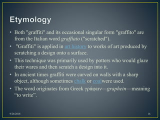 wall chaking (Graffiti ) | PPT