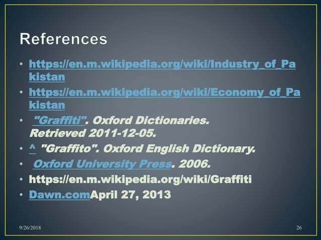 wall chaking (Graffiti ) | PPT