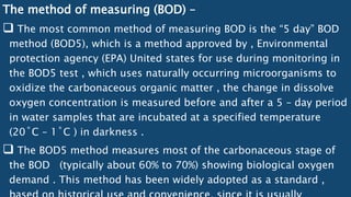 sewage determination by bod method | PPTX