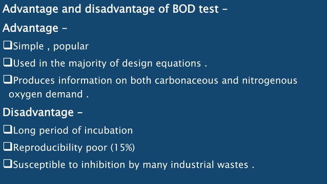 sewage determination by bod method | PPTX | Chemistry | Science