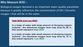 sewage determination by bod method | PPTX