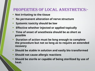 Local Anesthesia | PPTX