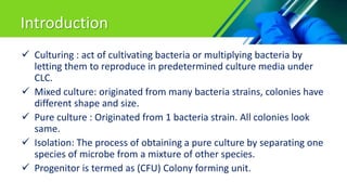 isolation and cultivation of bacteria 3rd sem.pptx