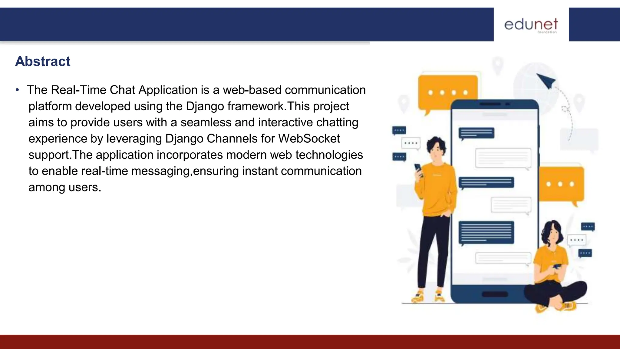 Real Time Chat Application Using Django Pptx
