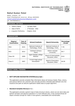 Rahul nitt | PDF