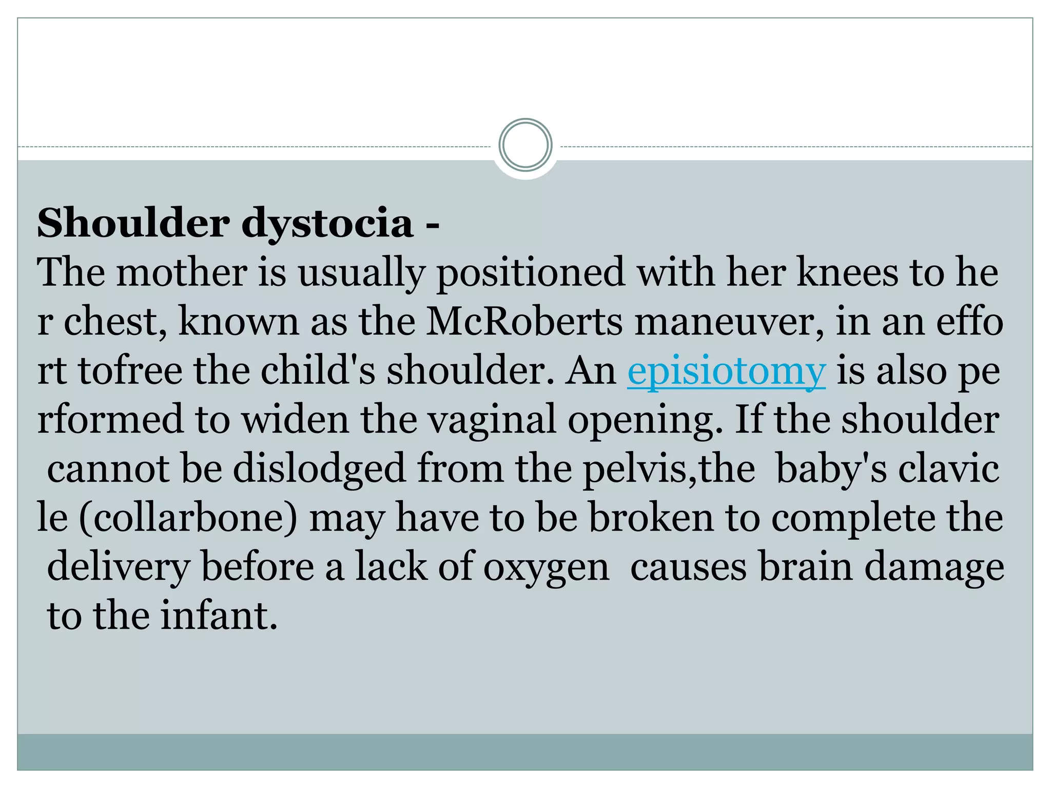 obstetric emergency | PPTX