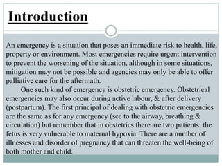 obstetric emergency | PPTX