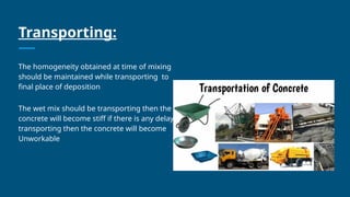 Concrete technology steps in manufacturing of concrete | PPT