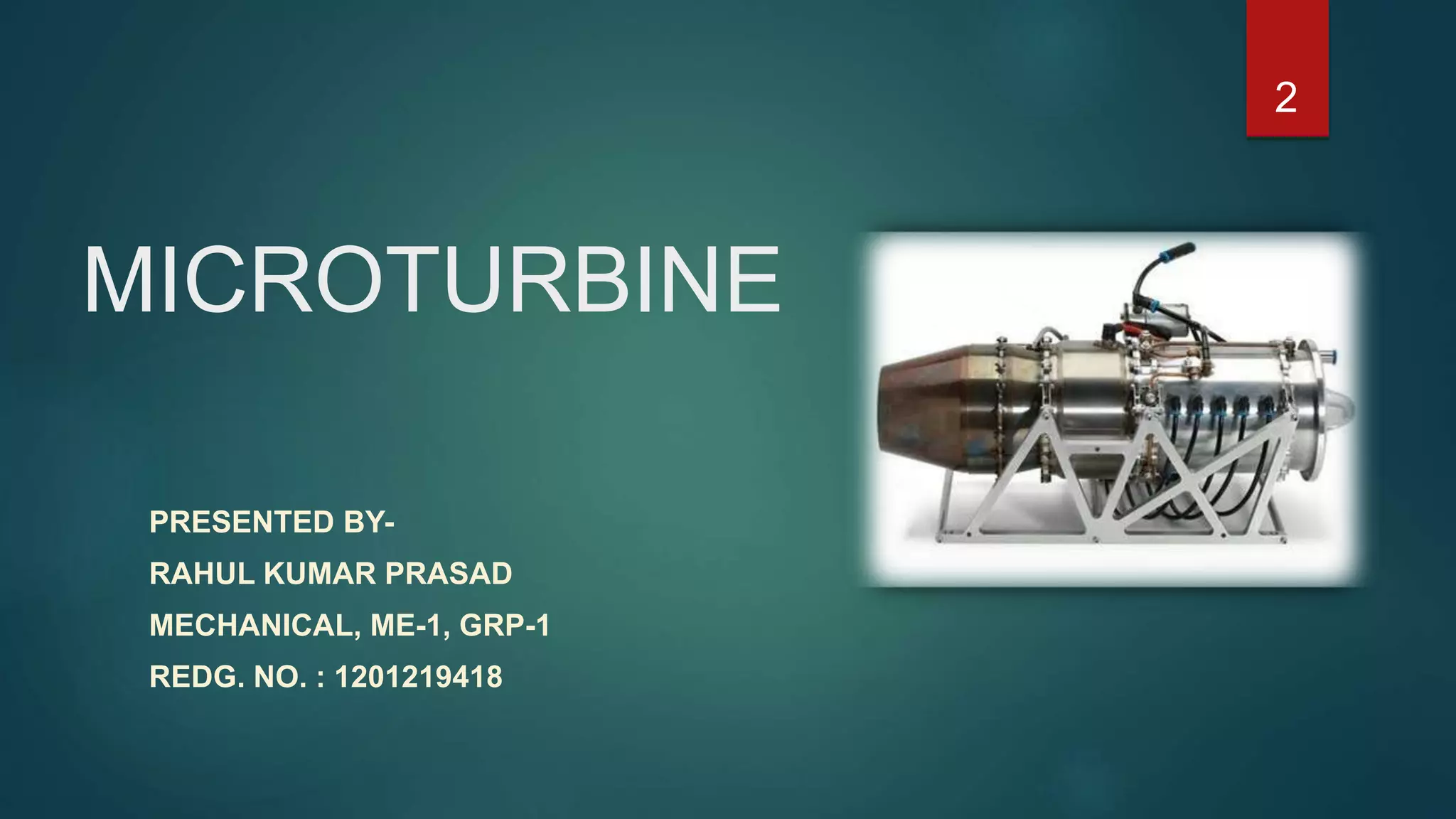 Microturbine ppt | PPTX
